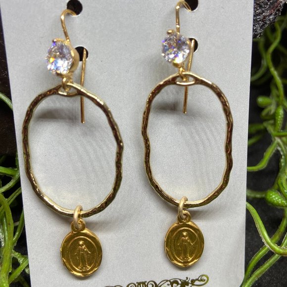 Weisinger Designs | Jewelry | Modified Gold Hoop Earrings With Mother ...